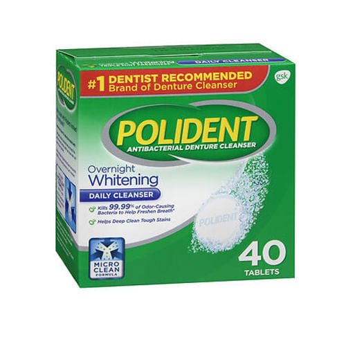 Polident Overnight Whitening Tablets 40 Comprimidos Por Polident ...