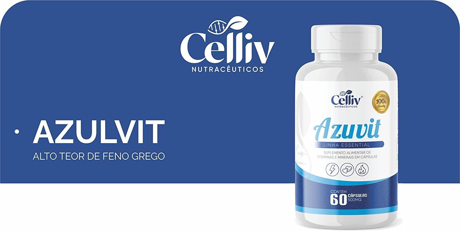Kit Com 2 - Azuvit 60 Cápsulas De 500mg Celliv - Carrefour