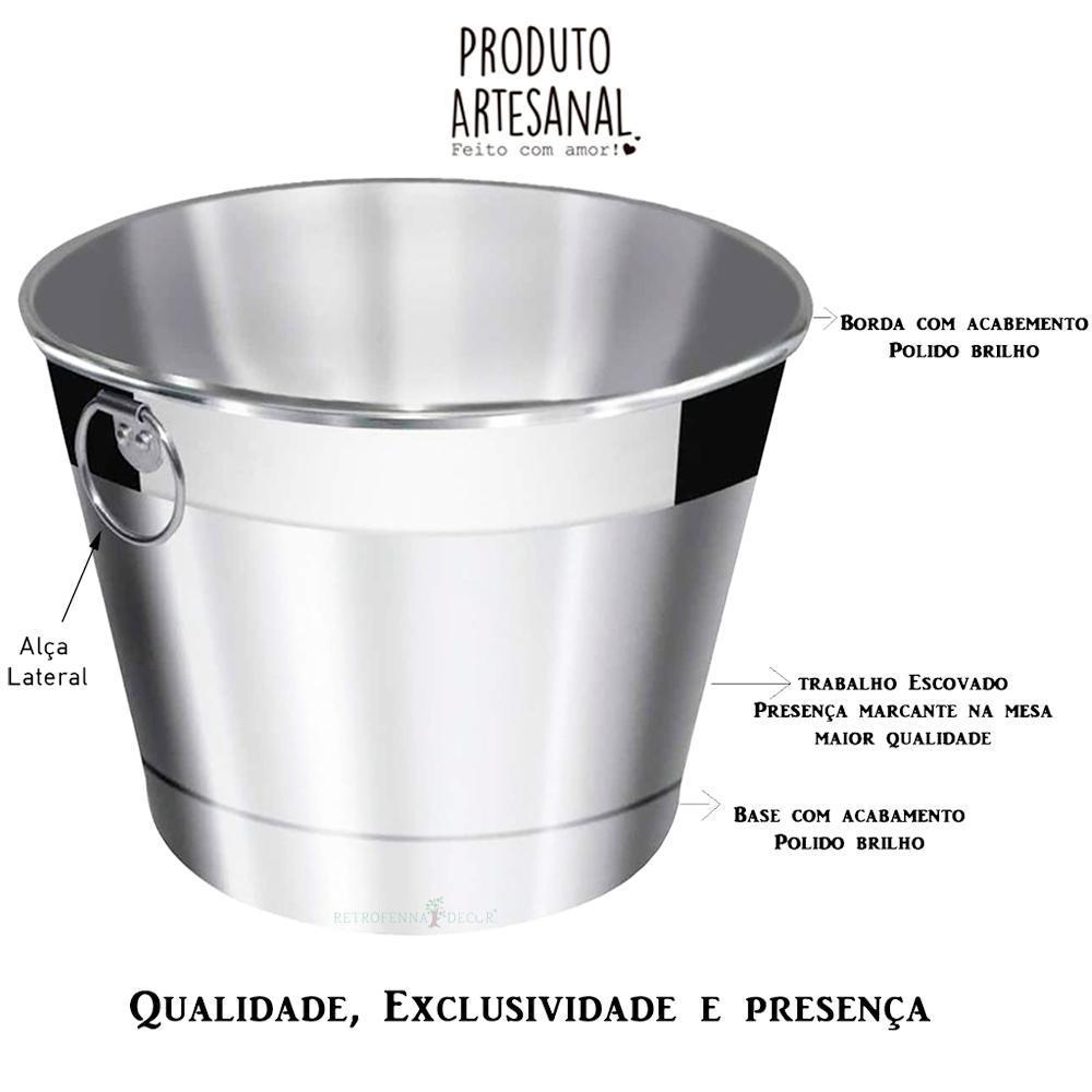 Balde De Cerveja E Gelo Grande Em Alumínio Térmico Lixado 10l - Carrefour