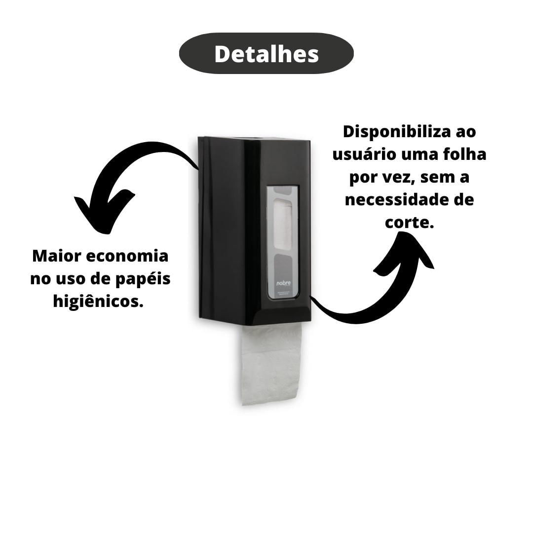 Dispenser Para Papel Higiênico Cai-cai Preto Street Nobre - Carrefour
