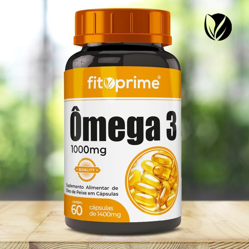 Kit 2 Ômega 3 Óleo De Peixe 1000mg Com 60 Cápsulas Fitoprime - Carrefour