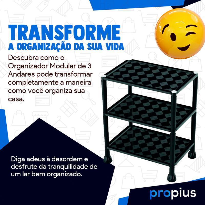Organizador Modular Prateleira Gavetas Modulável - Carrefour