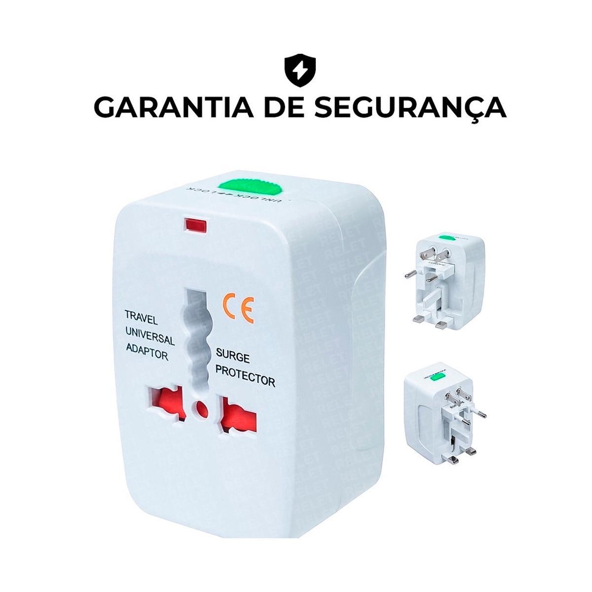 Adaptador Tomada Universal Padrão Europeu Uk Eua Para Brasil - Carrefour