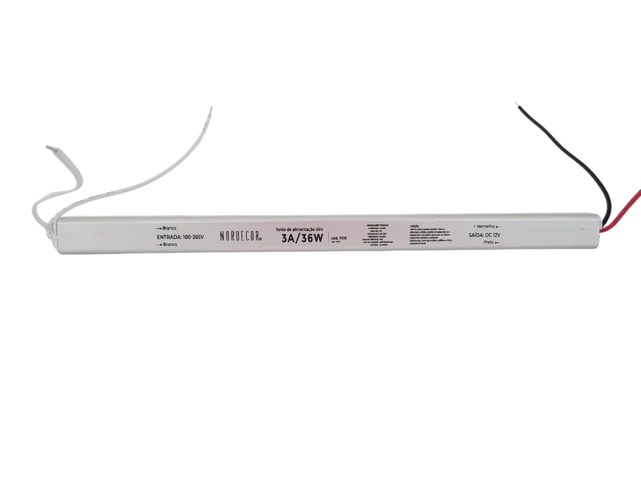 Fonte Alimentação Para Fita Led 12v 3a/36w Bivolt Nordecor - Carrefour