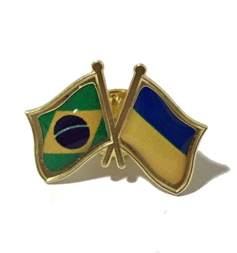 Pin Da Bandeira Do Brasil X Ucrânia - Carrefour