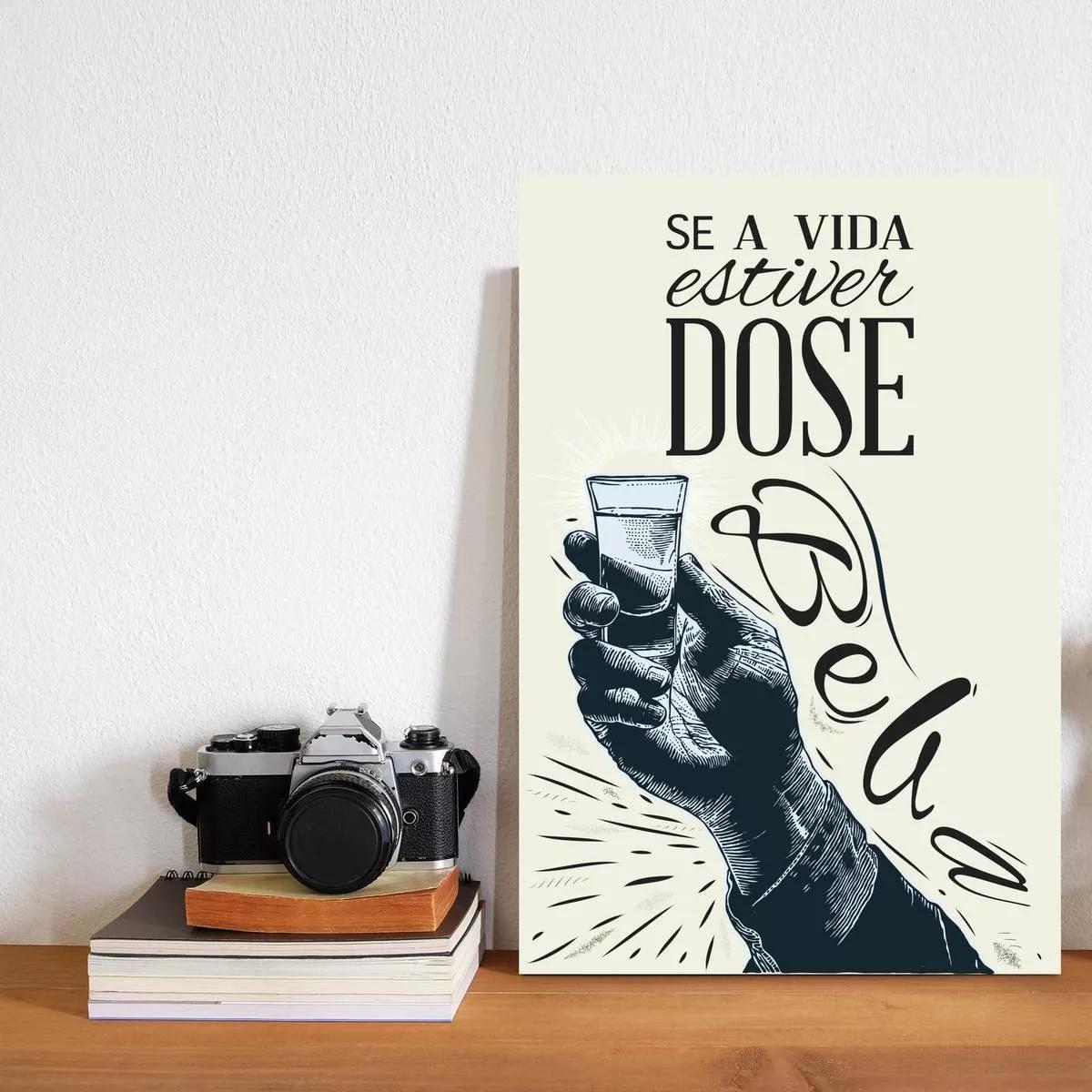 Placa Decorativa Frase Boteco Dose 20x30cm - Carrefour