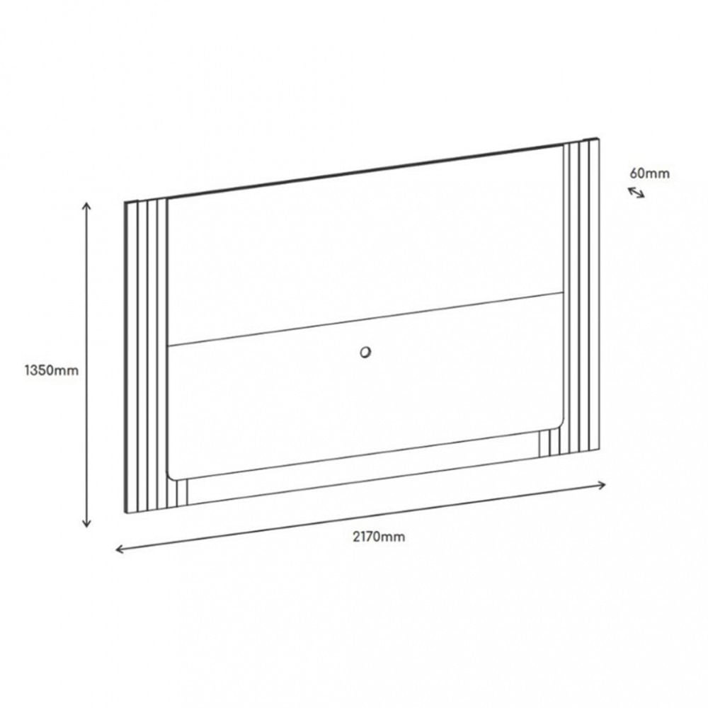 Painel Para Tv Até 60 Polegadas 217cm Roma Casa D - Carrefour