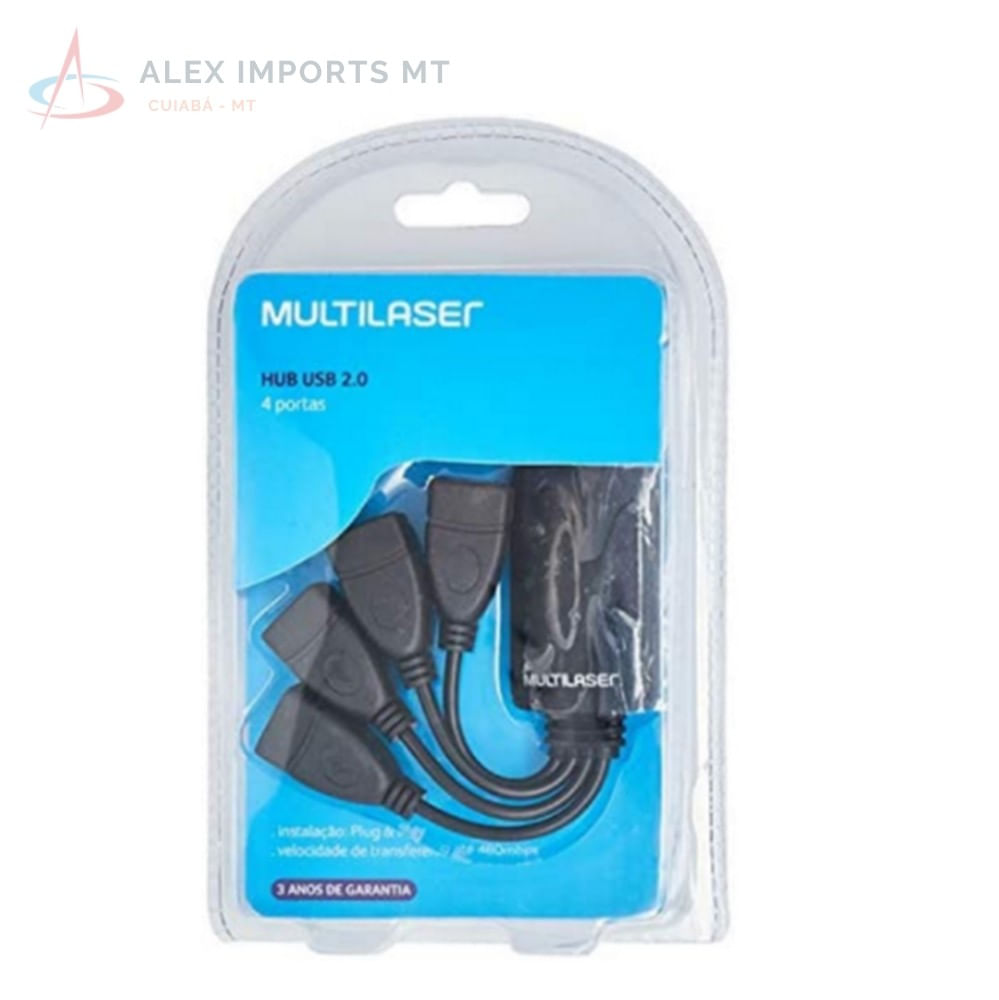 Hub Usb 2.0 4 Portas Multilaser Porta para Conectar Usb - Carrefour