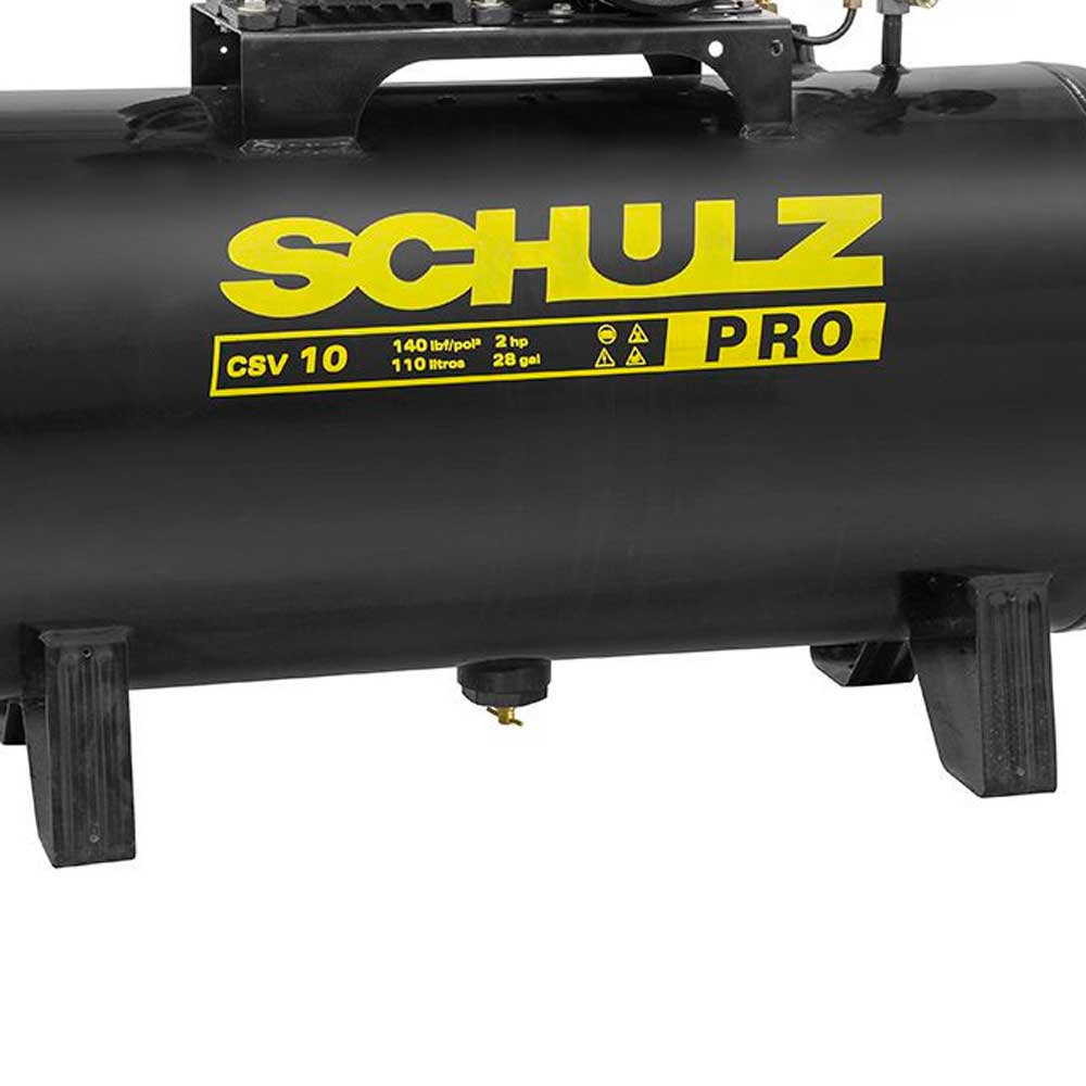 Compressor de Ar Schulz 105,50L PRO CSV 10/110 10PCM / 140PSI 2CV ...