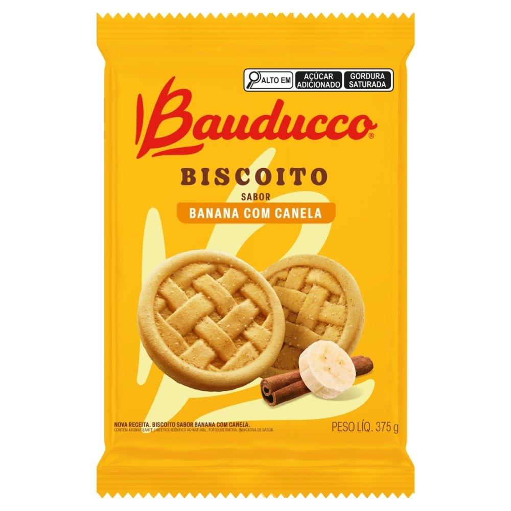 Biscoito Bauducco Banana Com Canela 375g - Embalagem Com 24 Unidades ...