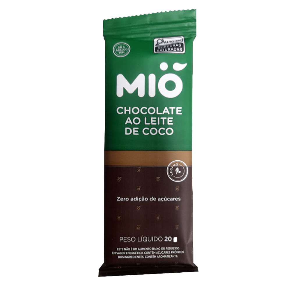 Chocolate Mió Ao Leite De Coco Zero 20g - Carrefour
