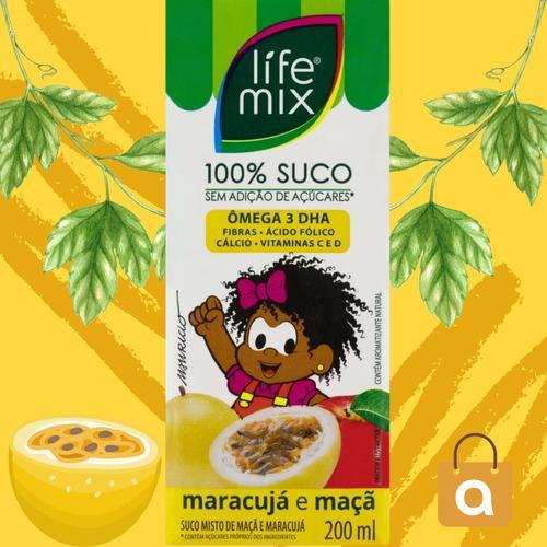 Kit 12 Sucos Life Mix Kids 200ml Turma Da Mônica Maracujá - Carrefour