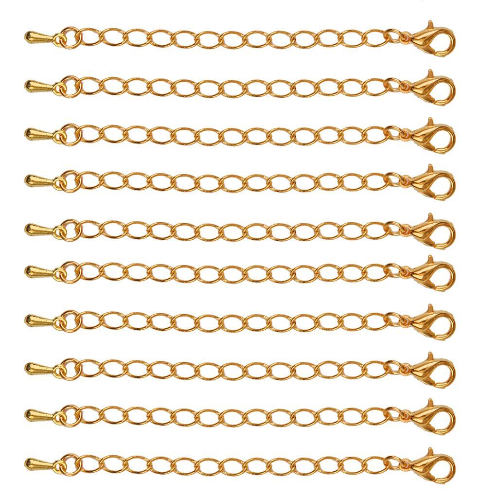 10 Pacotes De Extensores De Colar Corrente De Extensão De Joias 75 ...