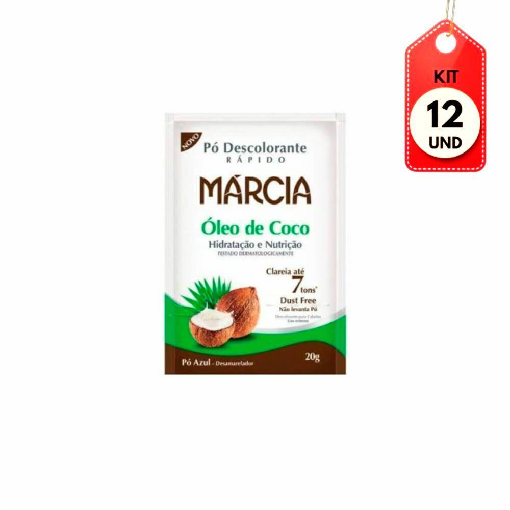 Kit C/12 Márcia Óleo De Coco Pó Descolorante 20g - Carrefour