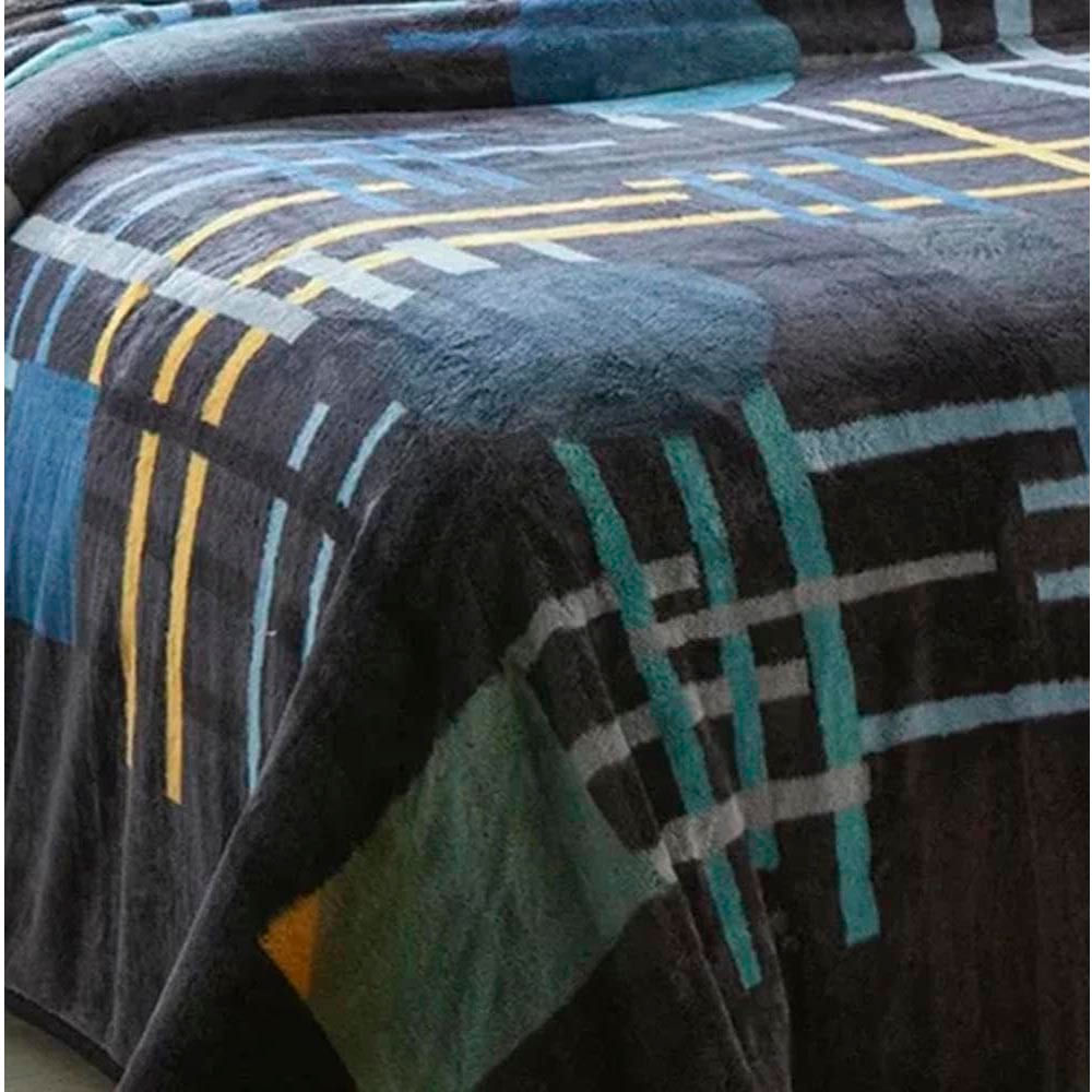 Cobertor Kyor Plus 420g Casal 180x220cm Helsinki Preto Jolitex - Carrefour