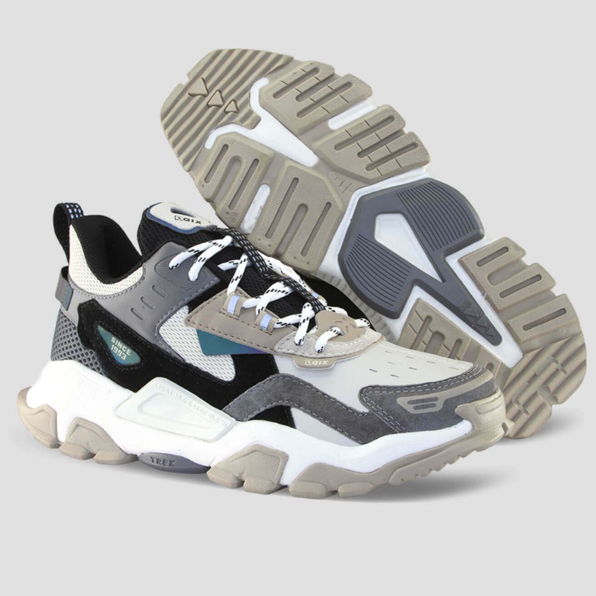 Tênis Qix Trek Bege E Rosa Skate International - Carrefour