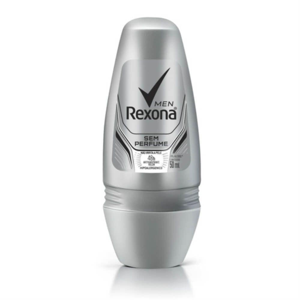 Rexona S/ Perfume Desodorante Rollon Masculino 50ml - Carrefour