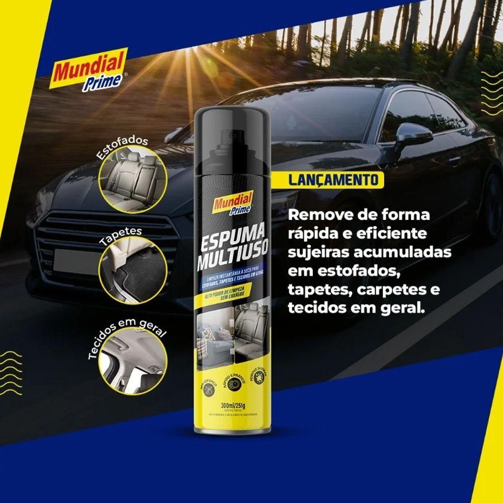 Kit Espuma Multiuso Limpa Estofados Sofá E Carro Mp 300ml Com 3 Unidades - Carrefour