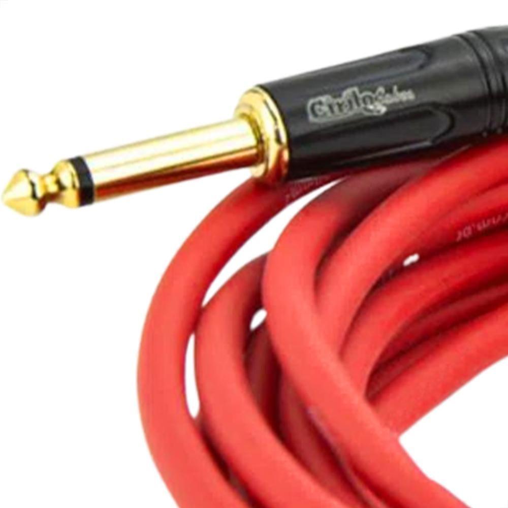 Cabo P10 Para P10 Mono Profissional Vermelho 20 Metros - Carrefour