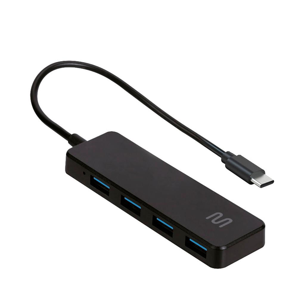 Adaptador Hub Usb Tipo-c Multilaser 4 Portas Ac445 Preto - Carrefour