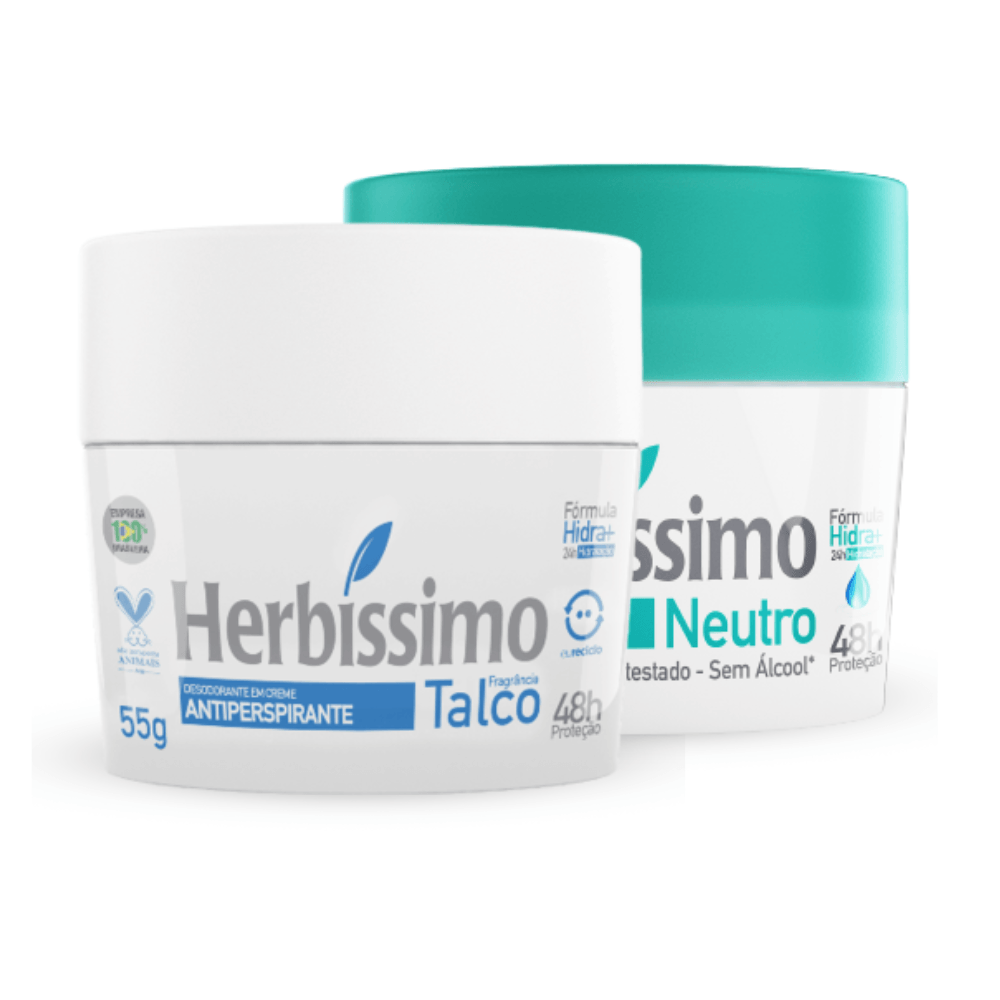 Desodorante Creme Antitranspirante Neutro Herbissimo 55g Copy Kit ...