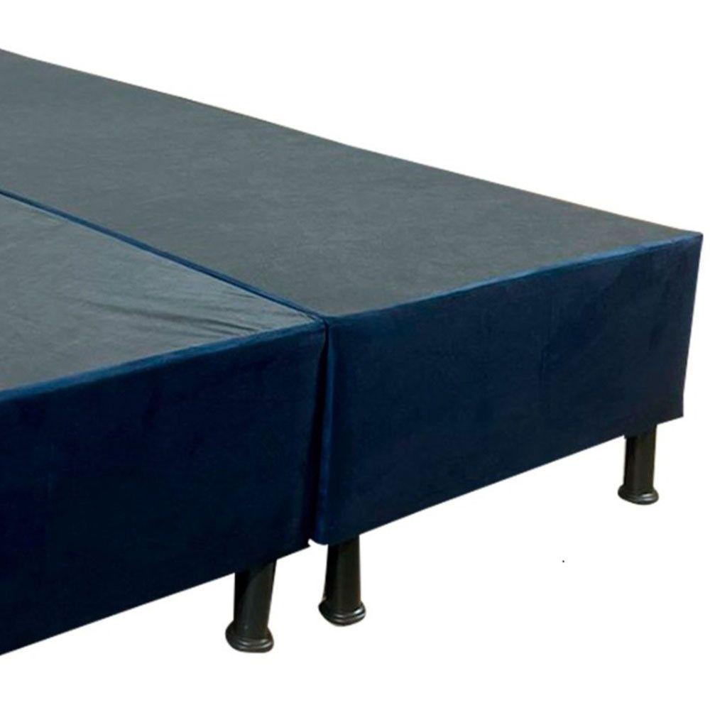 Base Para Cama Box Queen Size Isofort Luxo Em Tecido Suede 158x198x42cm ...