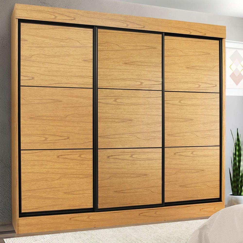 Guarda Roupa Tokio 3 Portas De Correr 8 Gavetas Cor Cinamomo - Rud Rack ...