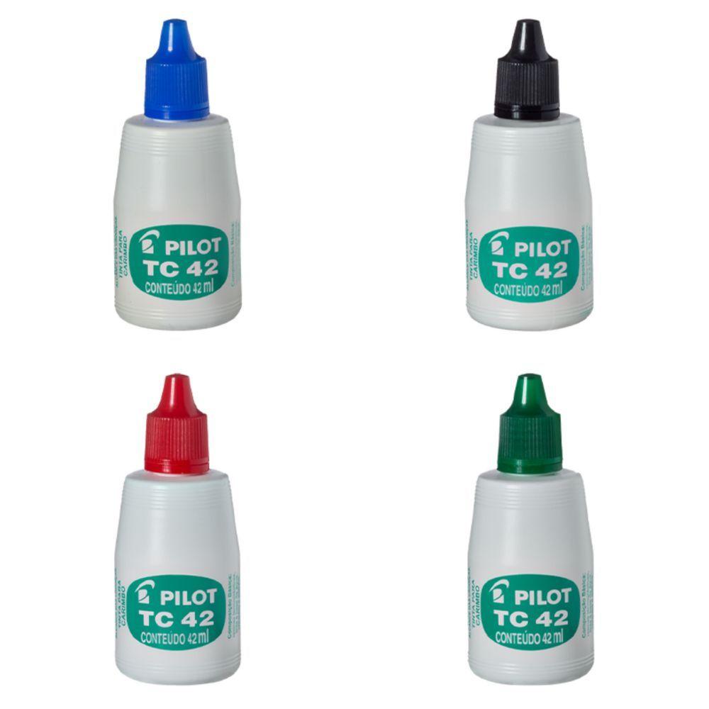 Tinta Tc42 Para Carimbo 42ml Pilot Vermelho - Carrefour