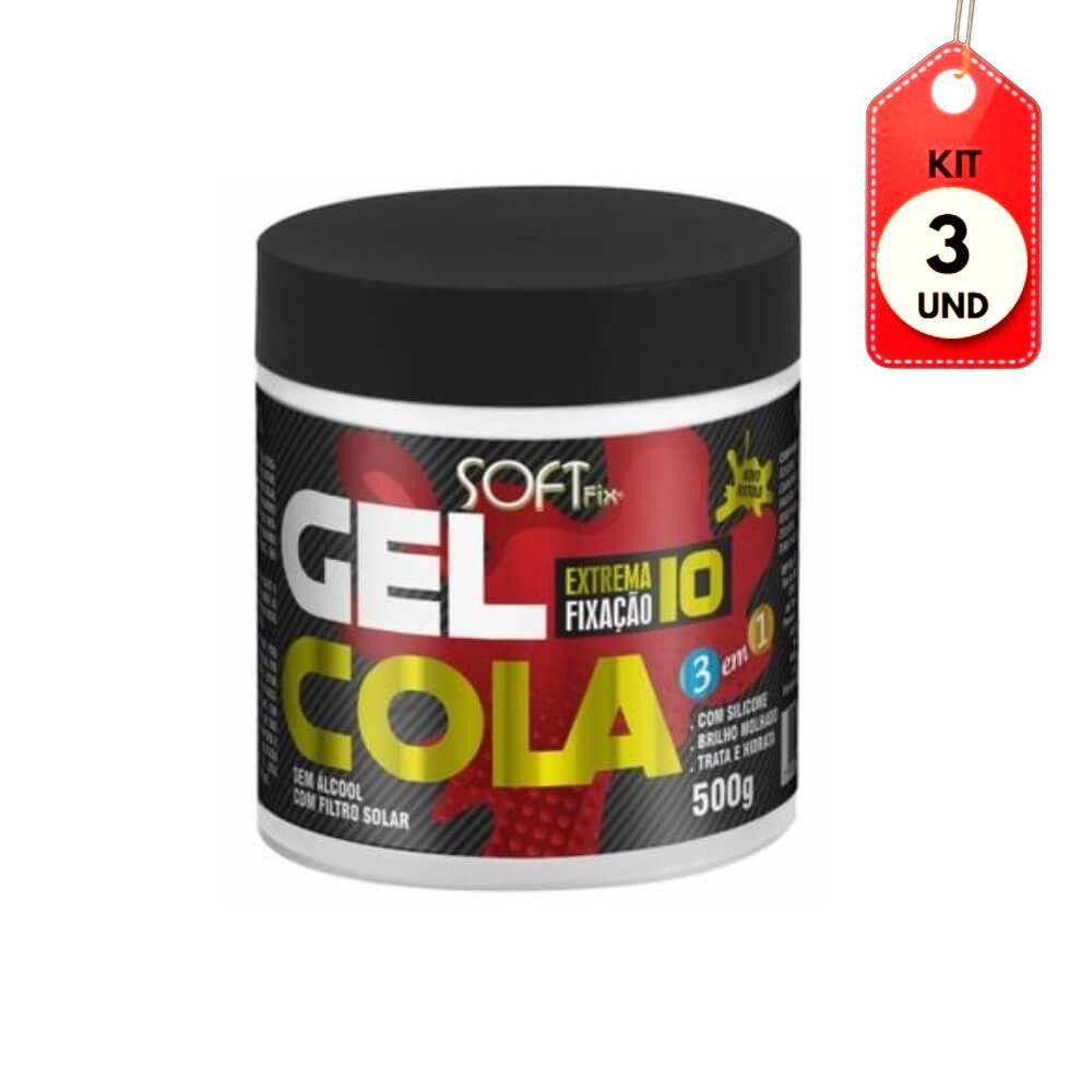 Kit C-03 Softfix Alta Fixação Gel Cola 500g - Carrefour
