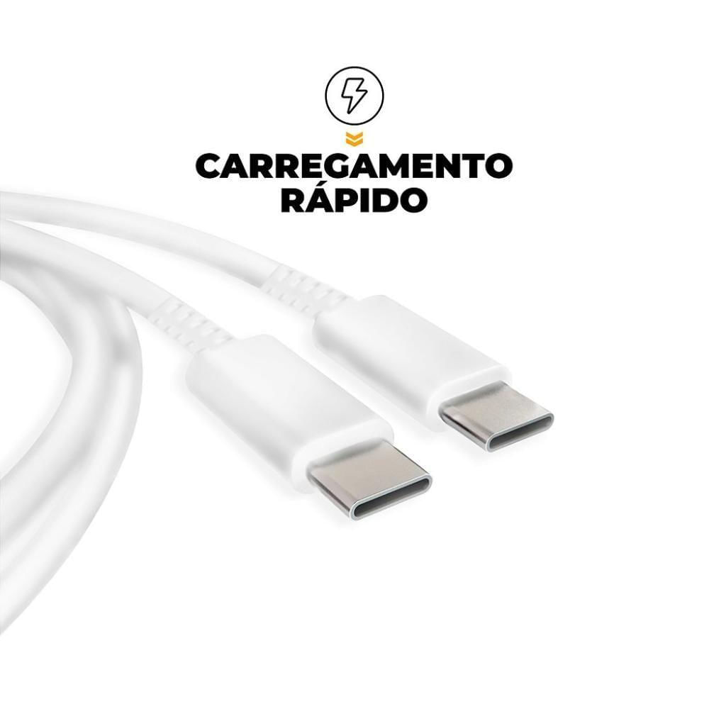Cabo Pvc Tipo C / Type C - 1m - Branco - Navvy - Carrefour