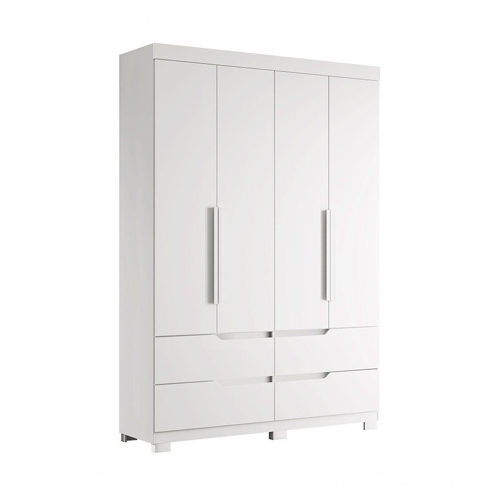 Guarda Roupa Doble Solteiro Branco Fosco - Albatroz - Carrefour