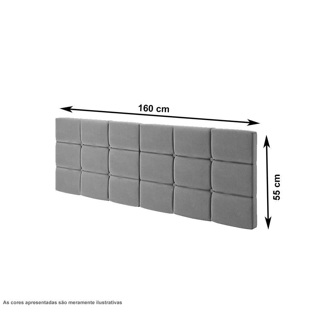 Painel Cabeceira Dobrável Bia Queen Rosê Jc - Carrefour