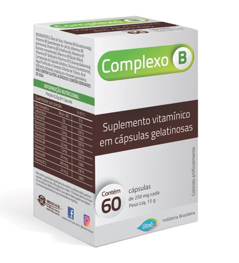COMPLEXO B 60 Cápsulas Liteé - Carrefour - Carrefour