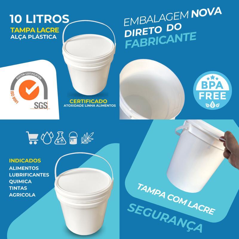 Balde Plástico 10l Alça Plástica Vodka E Energetico 2 Pçs - Carrefour