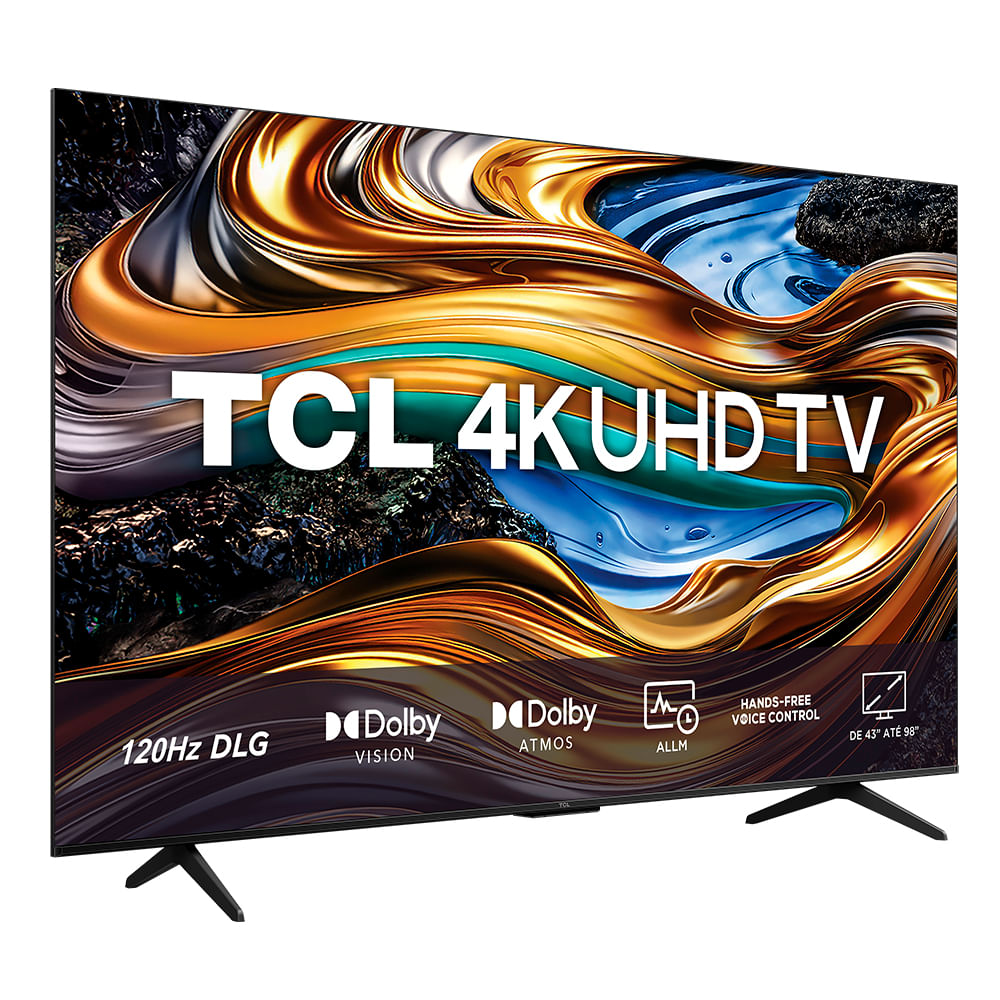 Smart TV LED 55" Google TV Ultra HD 4K TCL 55P755 Comando de Voz HDR10 ...