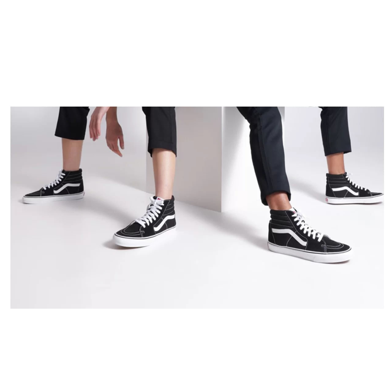 Tenis Botinha Vans Unissex Sk8 Hi Black White 35 - Carrefour