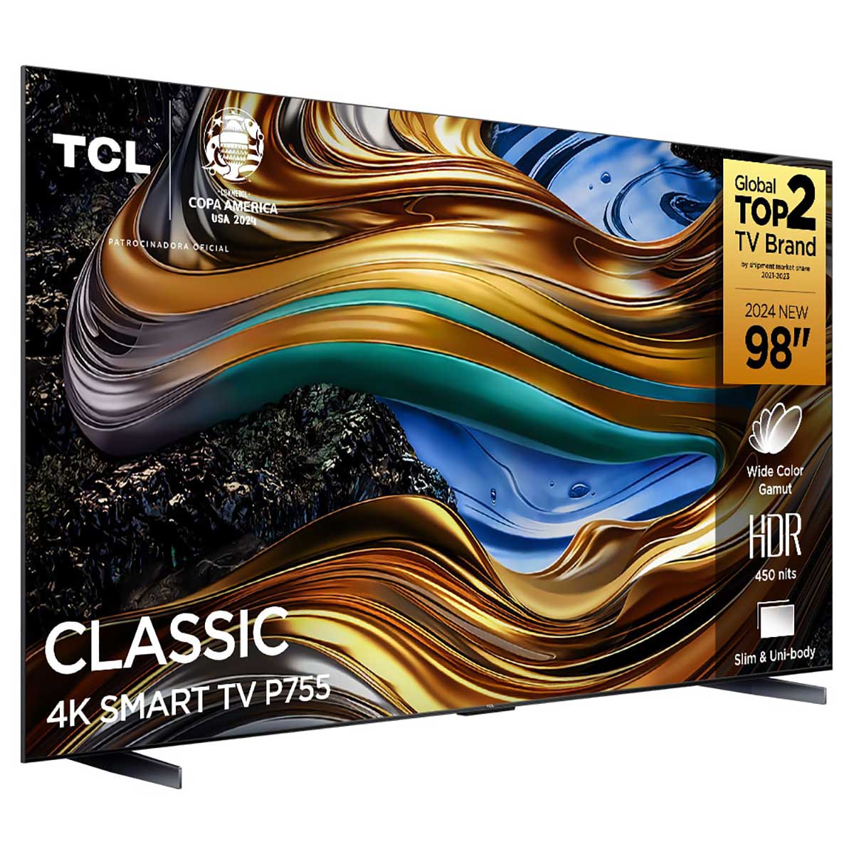 Smart TV TCL 98 Polegadas 98P755 4K UHD LED HDR10+ Dolby Vision IQ ...