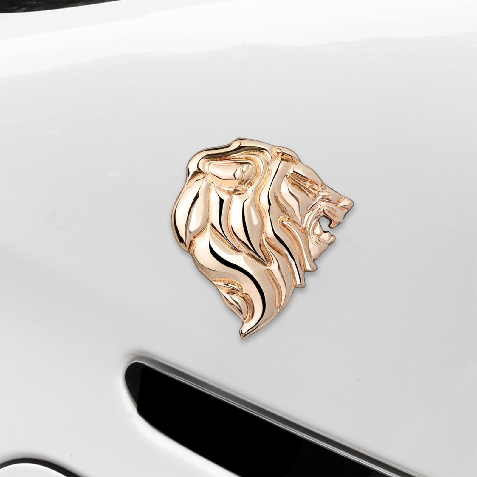 Adesivo De Carro 3d Emblema De Etiqueta De Carro Com Cabeça De Leão ...