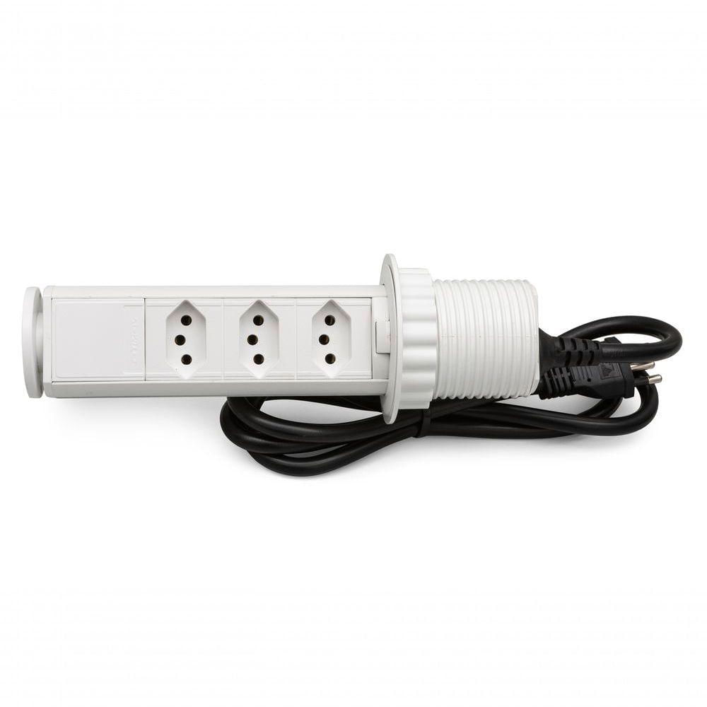 Torre De Tomada 3 Elétricas 10a Ou 20a Retrátil Multiplug Nacional ...