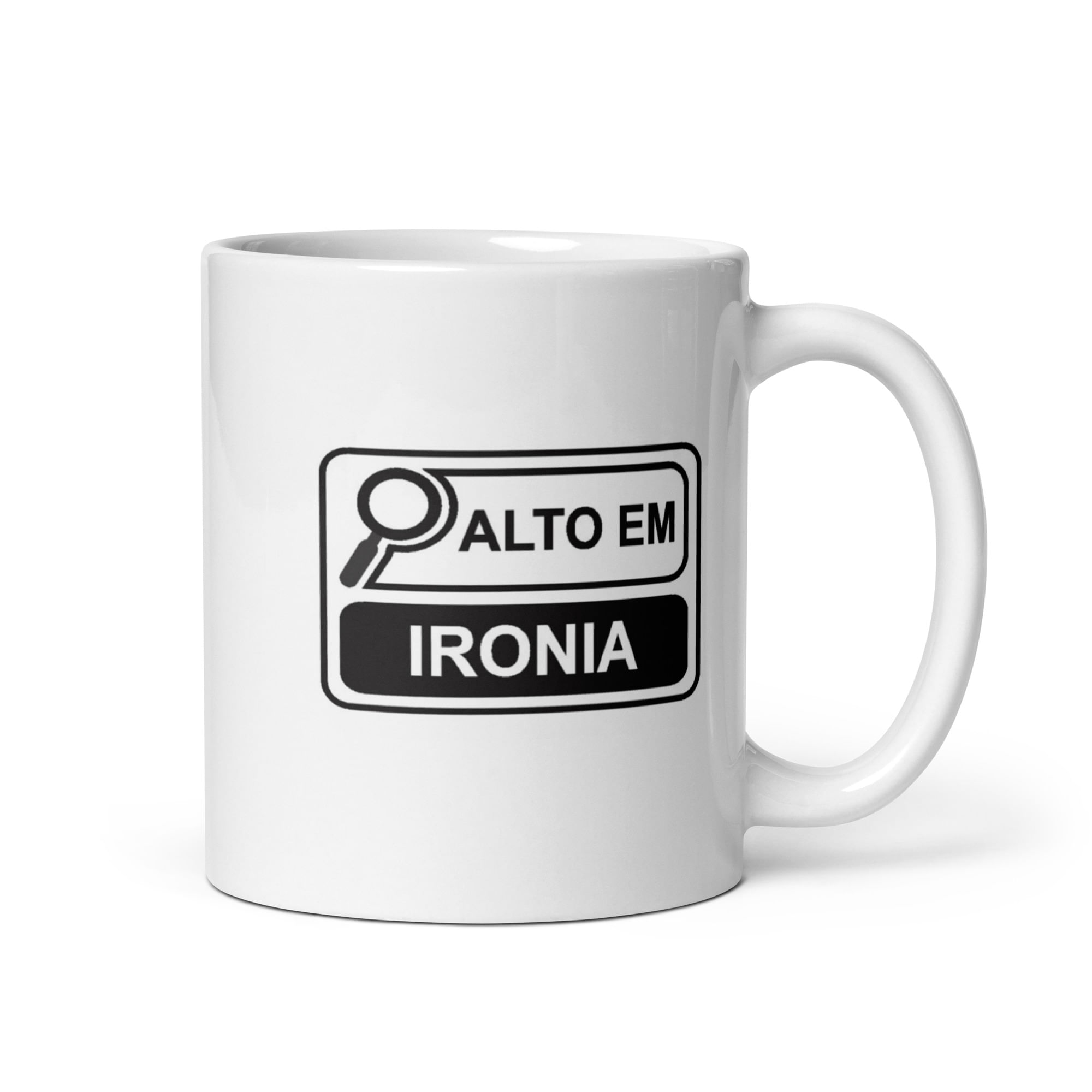 Caneca De Porcelana Meme Alto Em Ironia - Carrefour