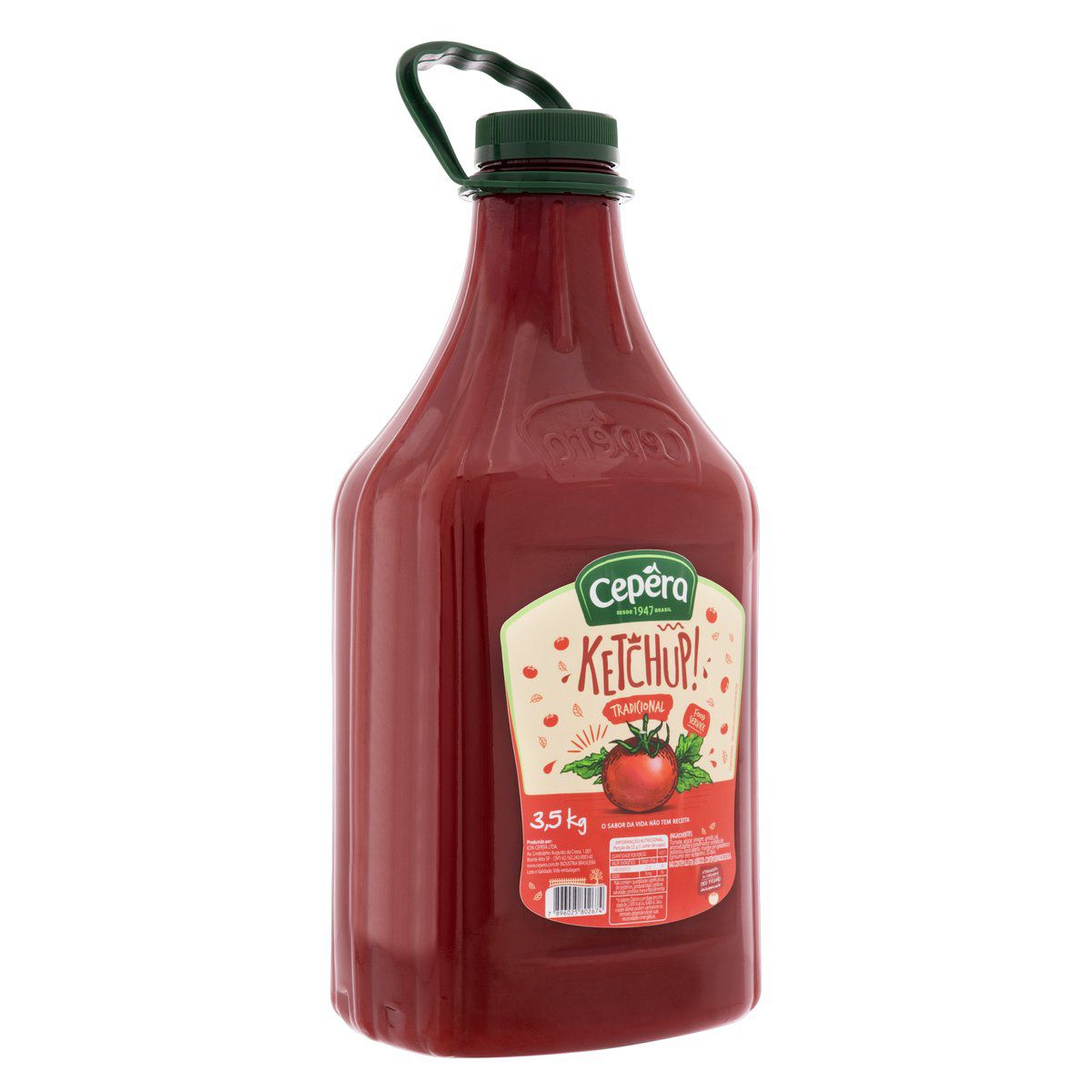 Ketchup Tradicional Cepêra Pet 3,5kg Food Service Big Pump Sem Glúten ...
