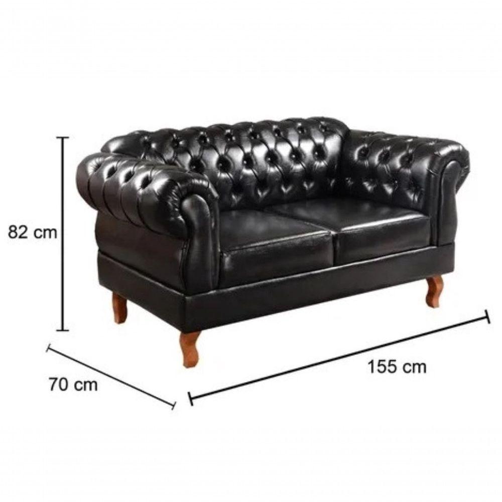 Sofá 2 Lugares Namoradeira Chesterfield Capitonê - Carrefour