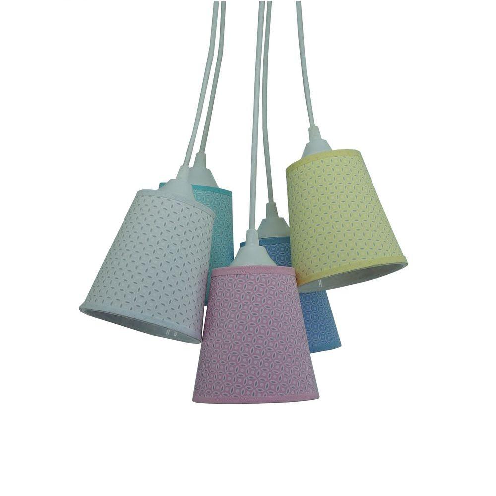 Lustre Pendente Cacho Candy Arabescos Coloridos Bivolt - Carrefour