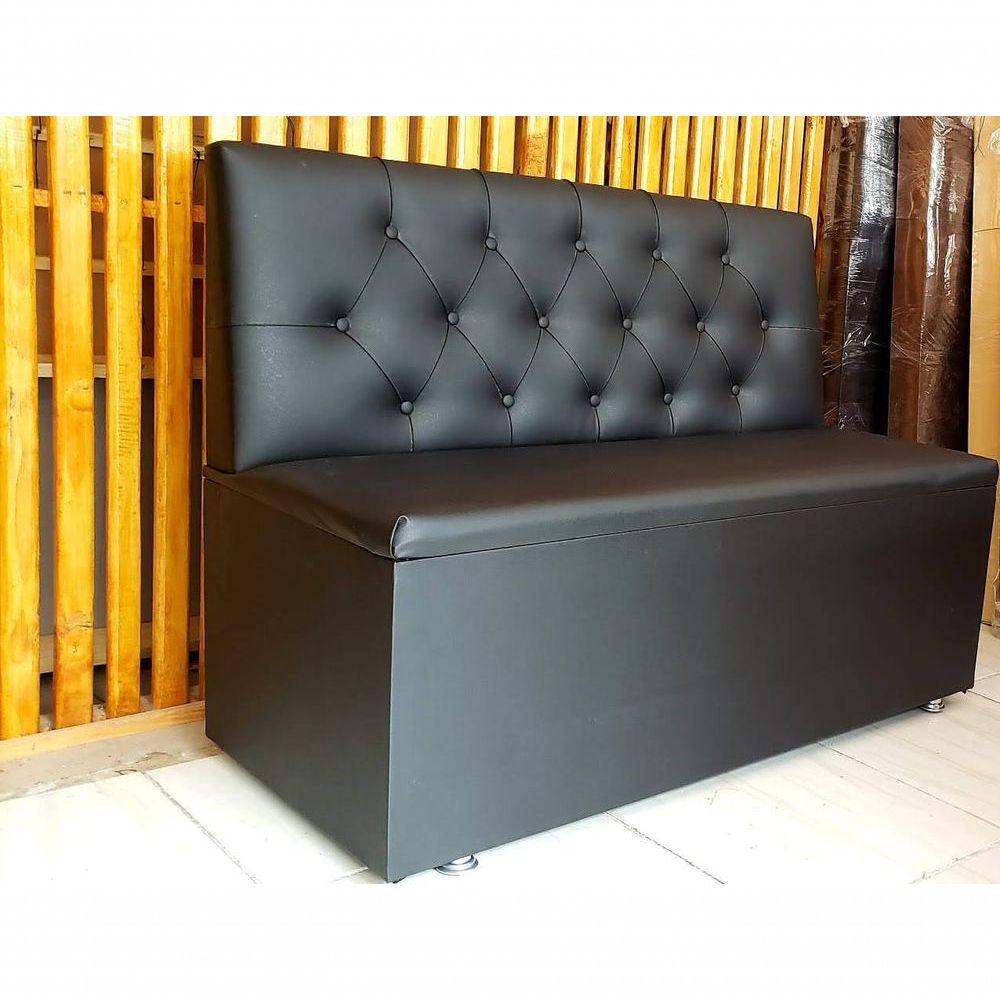 Poltrona Booth Capitonê 1,40cm Preta - O Rei Das Poltronas Art & Design - Carrefour