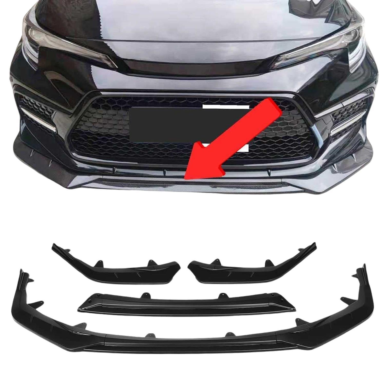 Spoiler Dianteiro Toyota Corolla Black Piano Gr Gli Hybrid - Carrefour