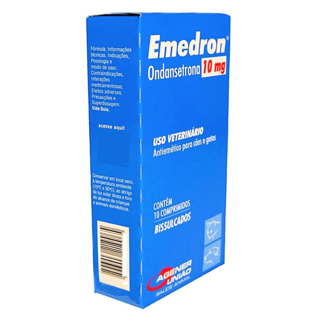 Emedron Ondansetrona 10mg Com 10 Comprimidos Agener Kit 5 - Carrefour