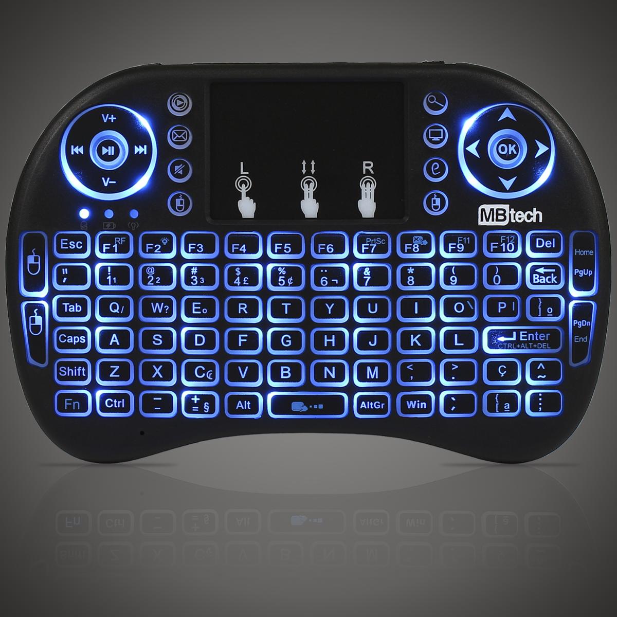 REF: MB84269DESCRIÇÃO: MINI TECLADO WIRELESS. COMPATÍVEL COM CONSOLES ...