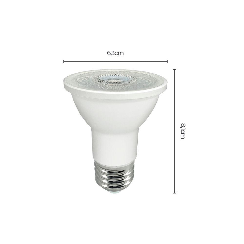 Lâmpada Led Nordecor Sof Par 20 7w E27 Alto Irc 95 Bivolt 4000k Luz ...