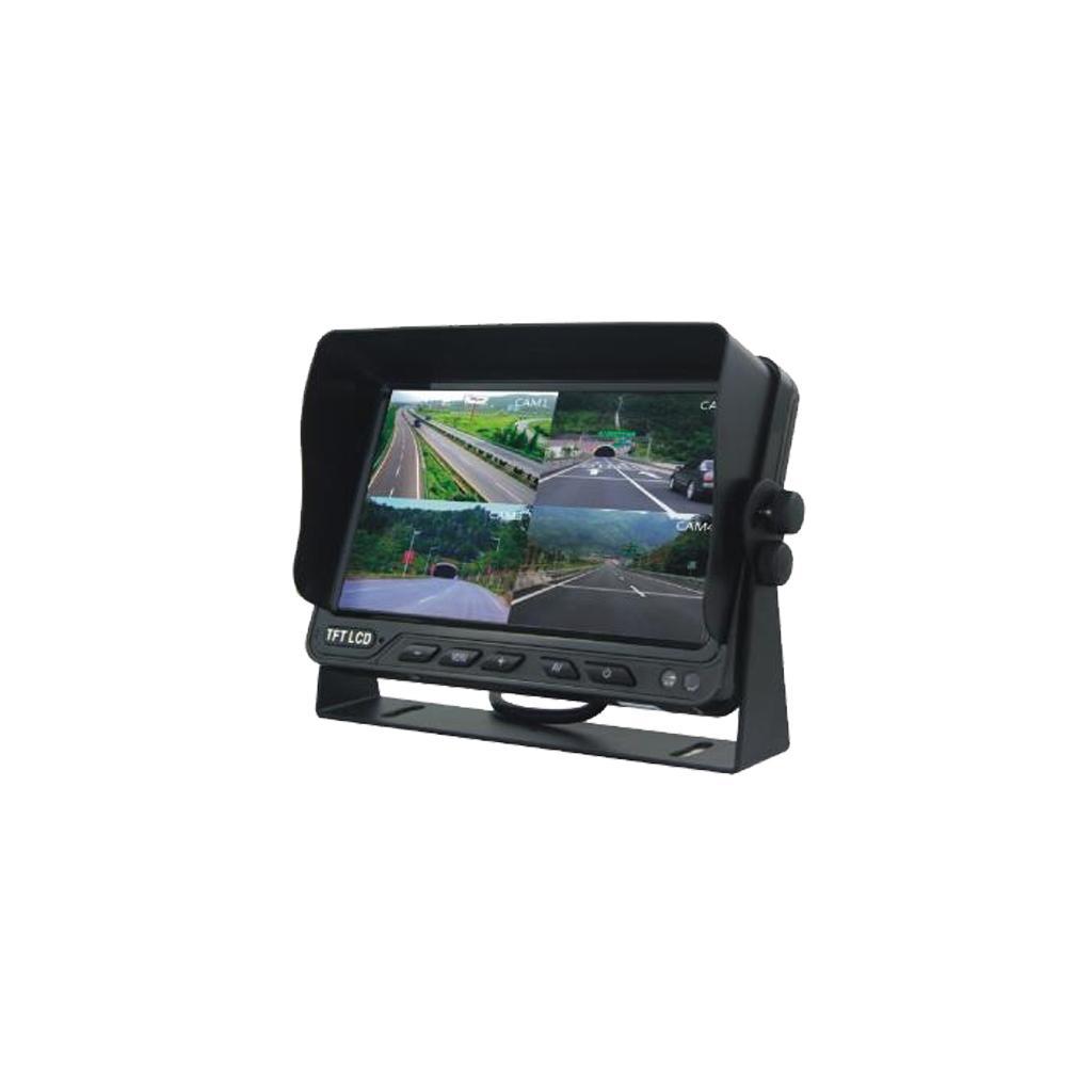 Monitor Quad De 7 Polegadas 4 Canais Com Conector 4 Pinos - Carrefour