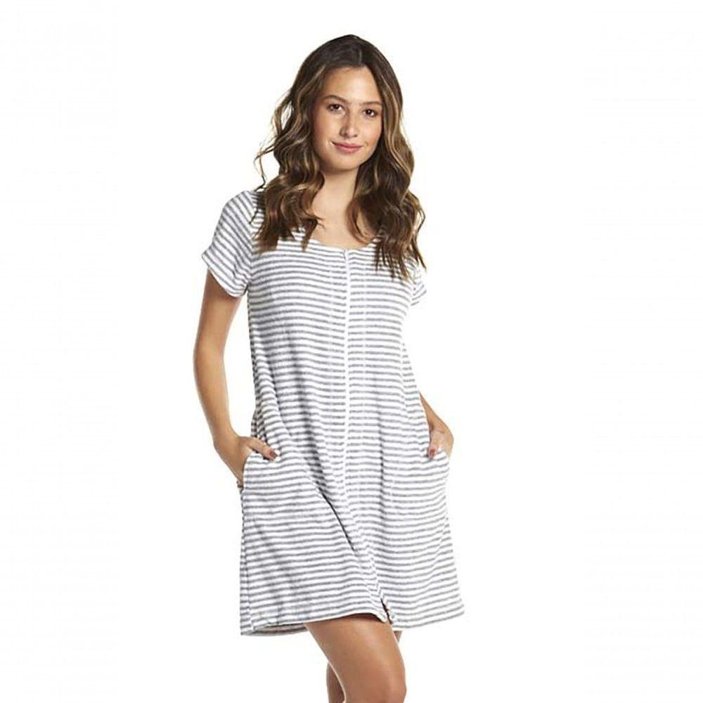 Roupão De Banho Com Zíper - Ref 155 Branco Mescla - P - Carrefour